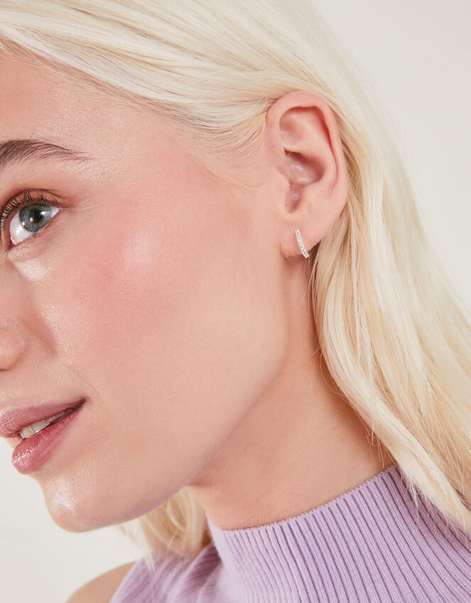 Sterling Silver Sparkle Hoops and Studs Set of Two | Sterling silver | Accessorize UK