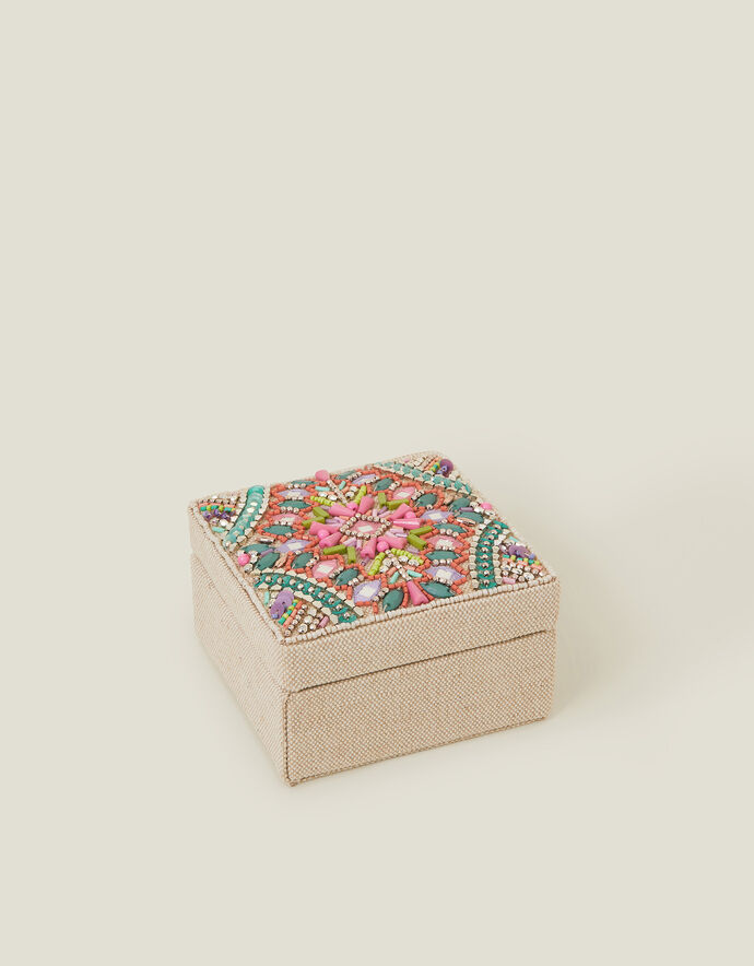Square Embellished Jewellery Box | Jewellery Boxes | Accessorize Global