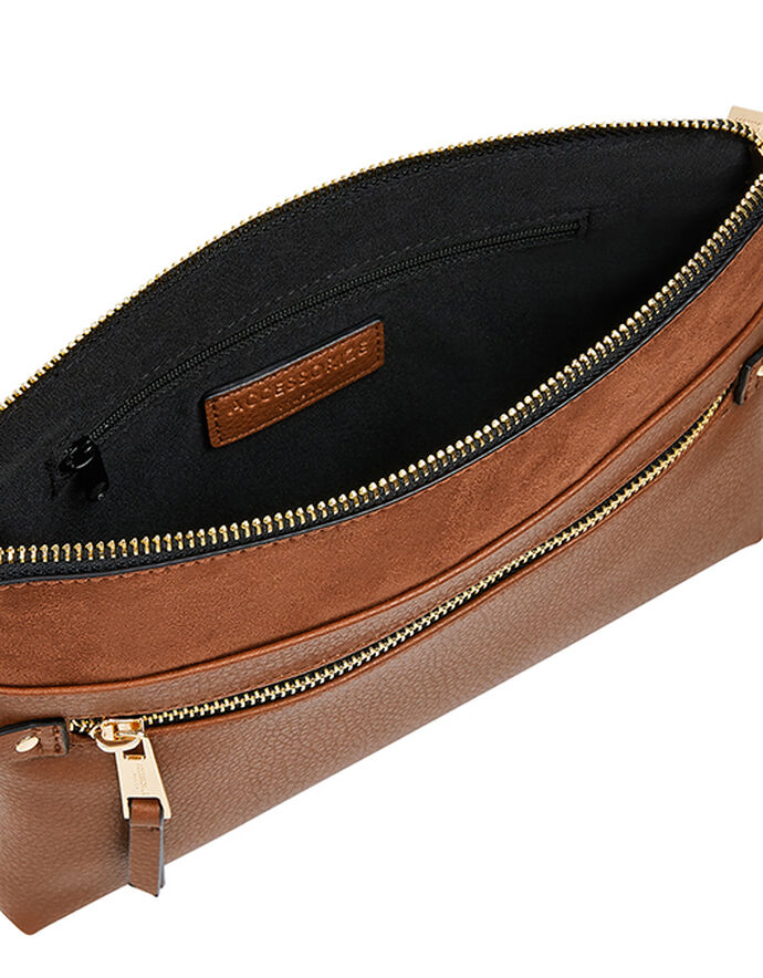 Cross-Body Envelope Bag Tan | Cross-body bags | Accessorize UK
