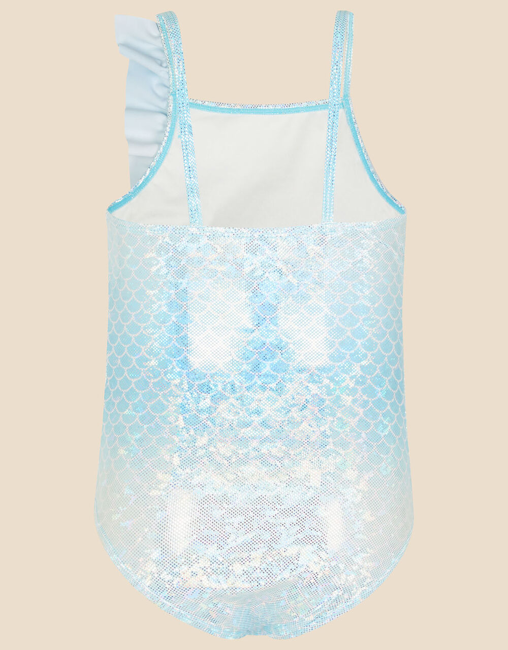 Girls Asymmetric Mermaid Swimsuit Blue | Swimsuits and swimming ...