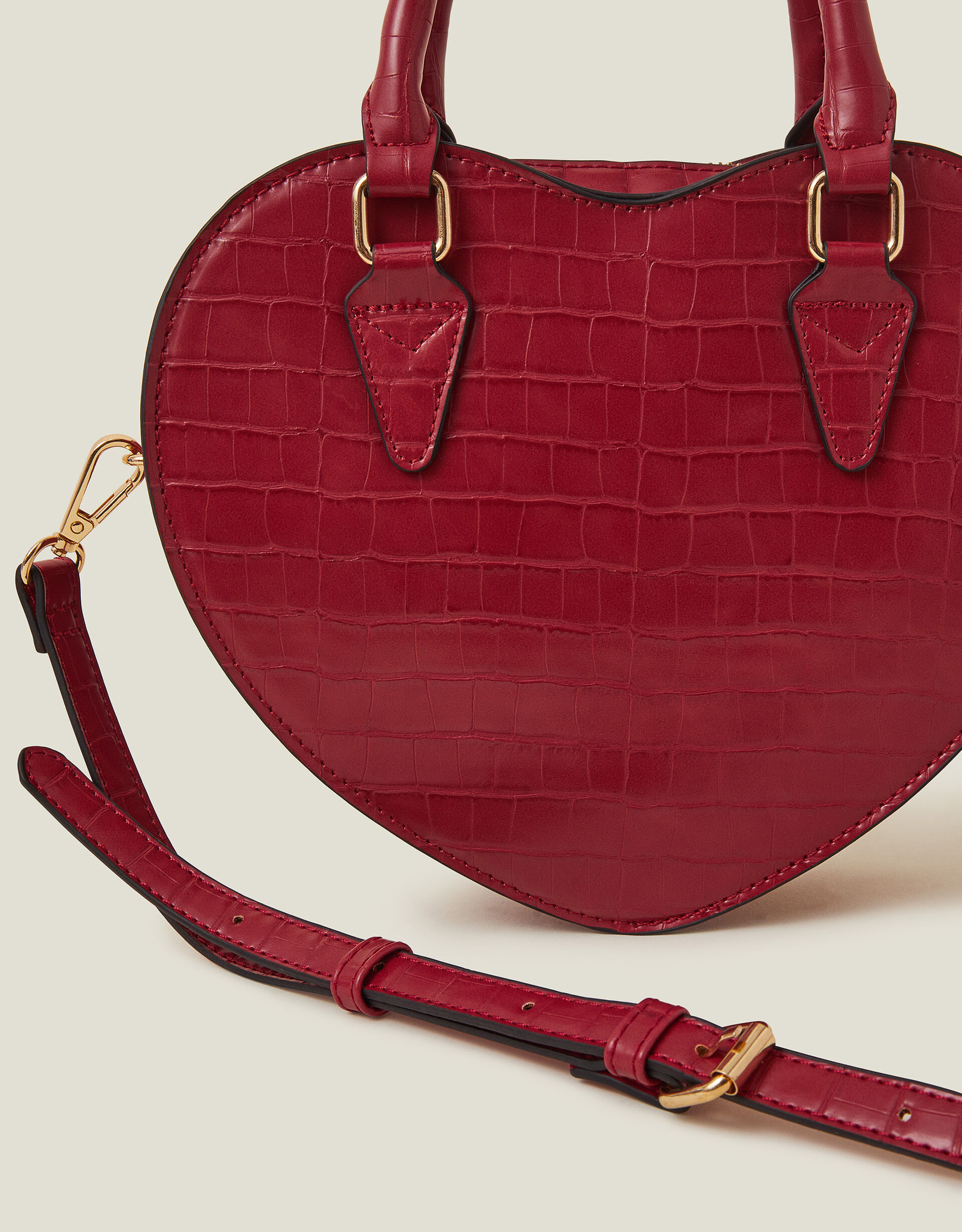 Faux Leather Heart Crossbody Bag | Crossbody Bags | Accessorize UK