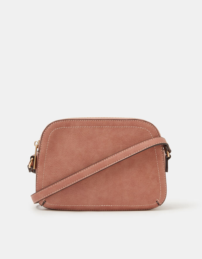 Double Zip Crossbody Bag Pink | Sale | Accessorize UK