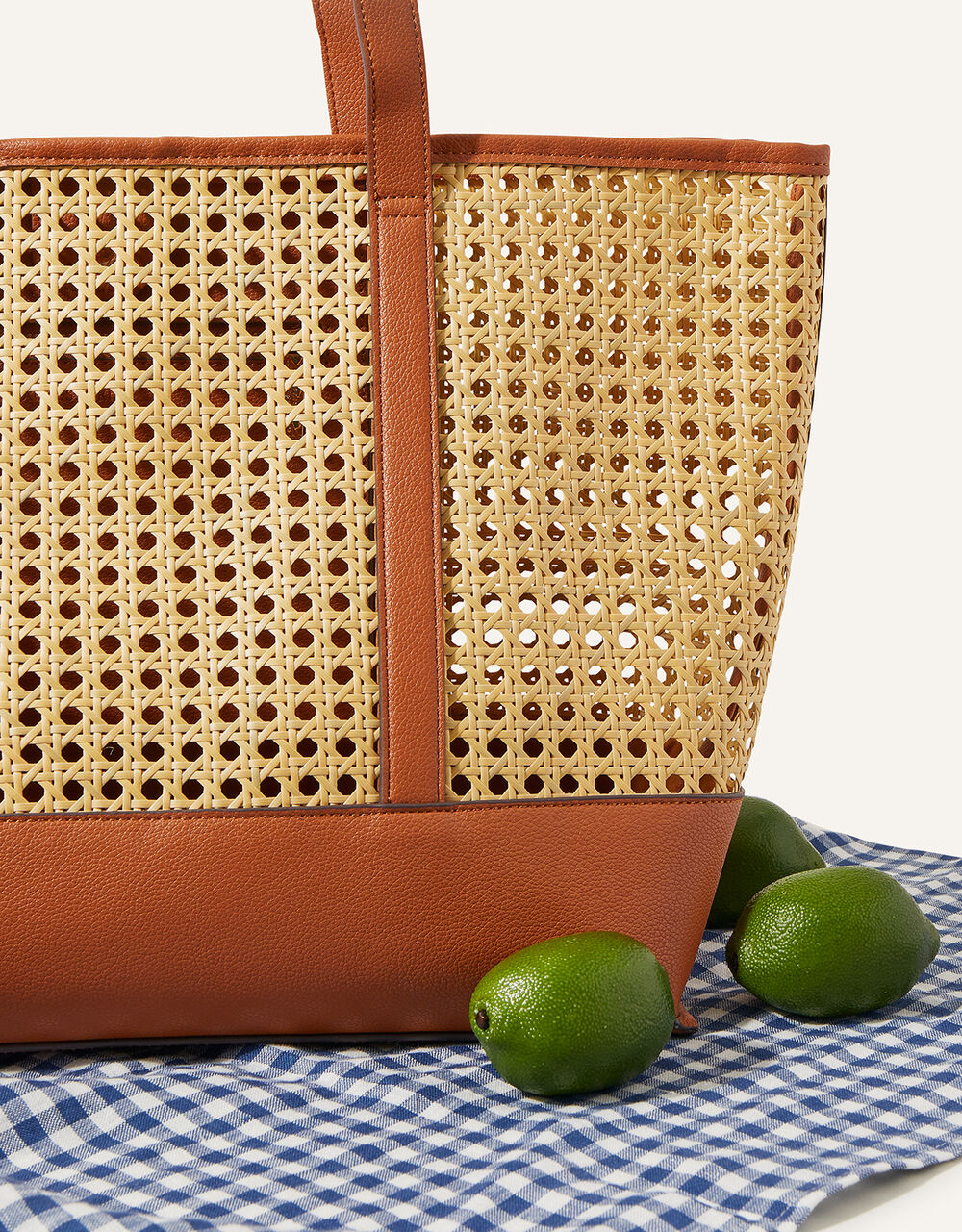 Large Rattan Shoulder Bag | Shoulder bags | Accessorize UK