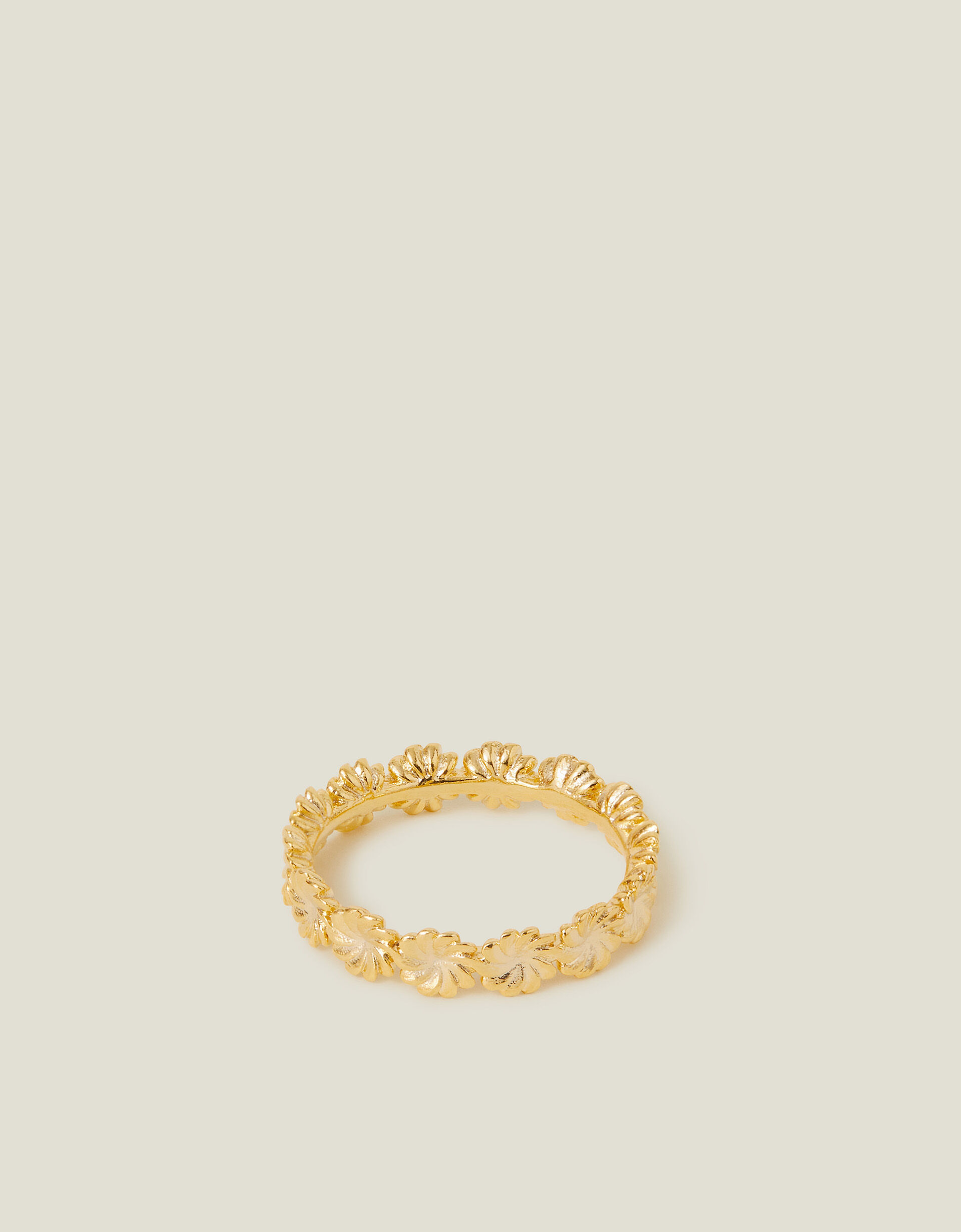 14ct Gold-Plated Flower Ring Gold | Shop All | Accessorize UK