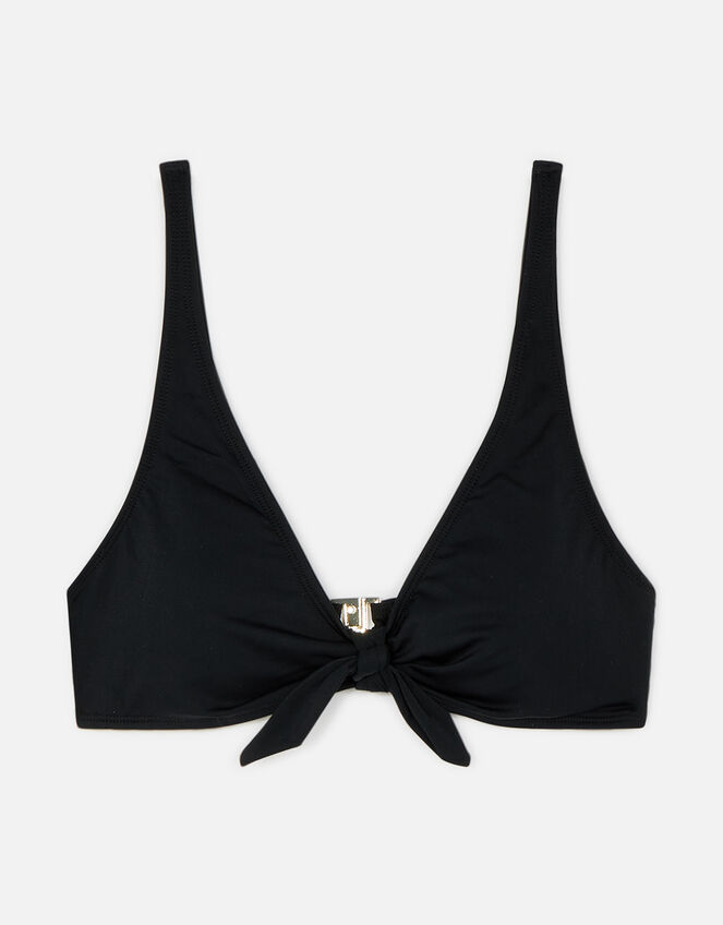 Bunny Tie Bikini Top Black | Bikini Tops | Accessorize UK