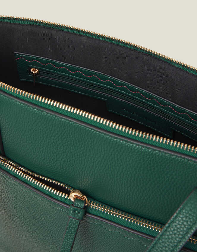 Zip Pocket Faux Leather Tote Bag | Totes & Shoppers | Accessorize UK