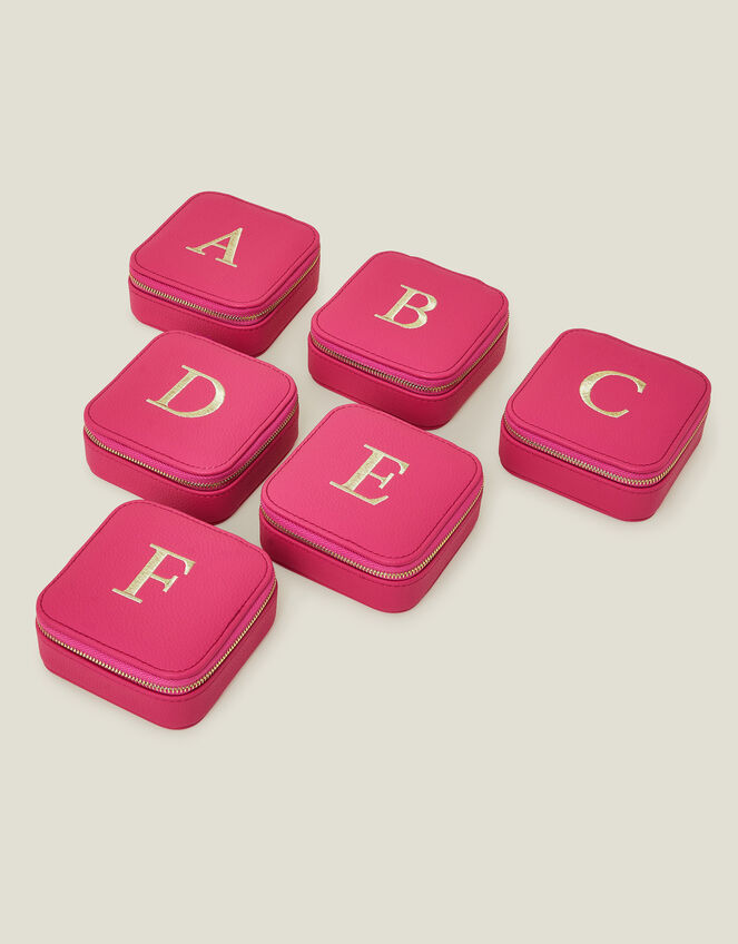 Square Initial Jewellery Box Pink | Purses & Cardholders | Accessorize UK