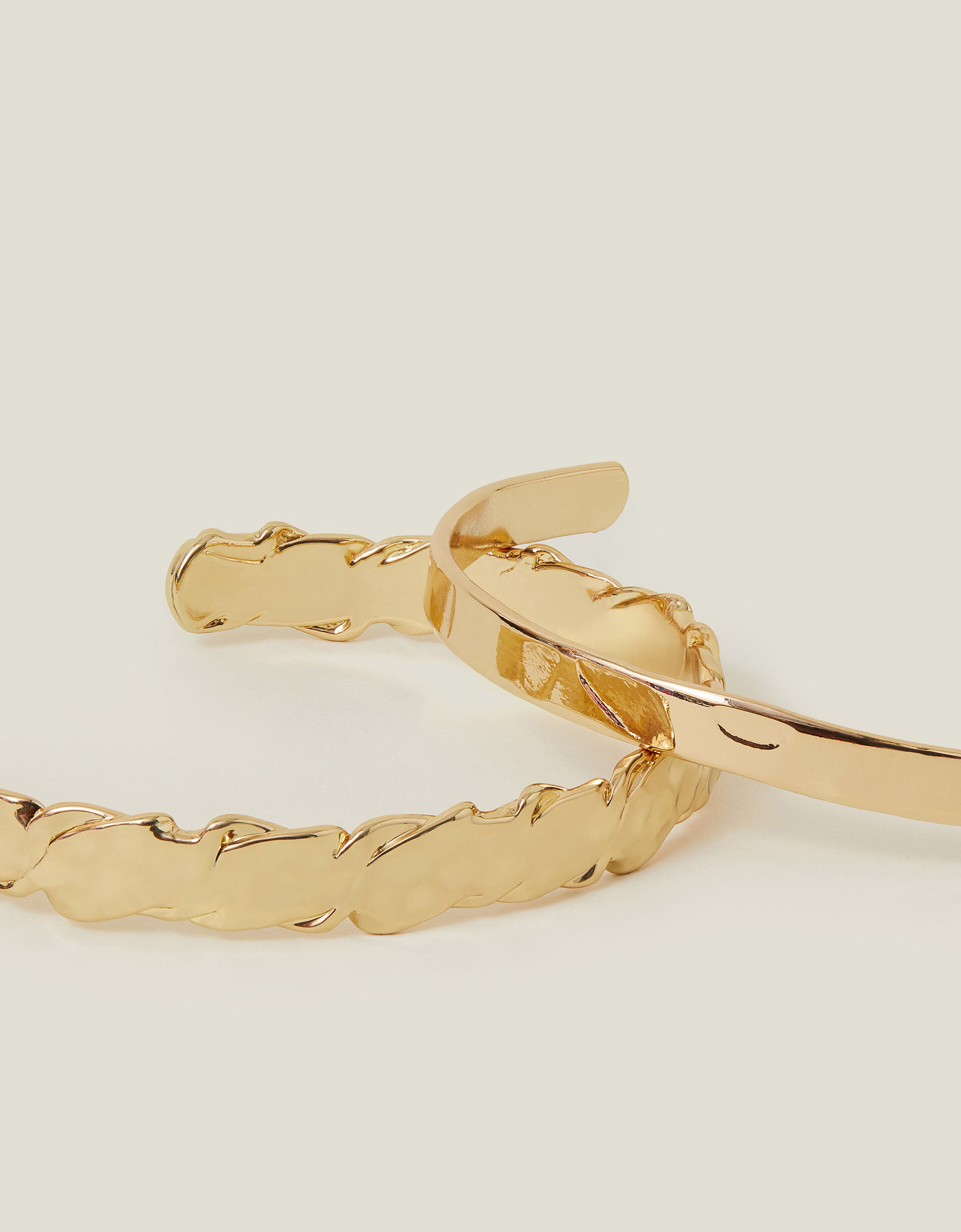 2-Pack Hammered Cuff Bracelets | Bangles | Accessorize Global
