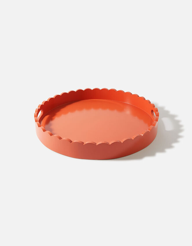 Large Scallop Round Tray Orange | Home | Accessorize UK