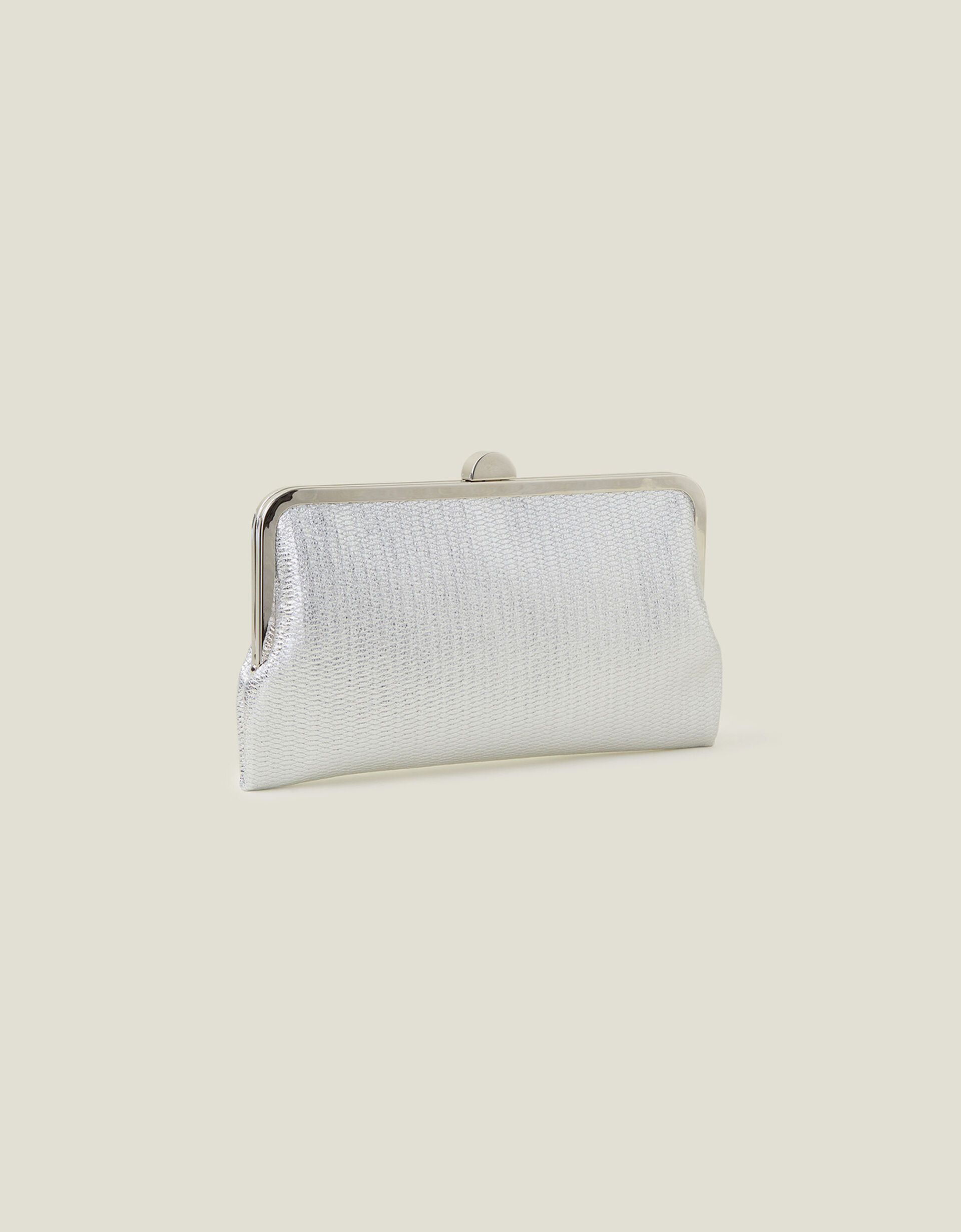Metallic Clutch Bag Silver | Clutches | Accessorize UK