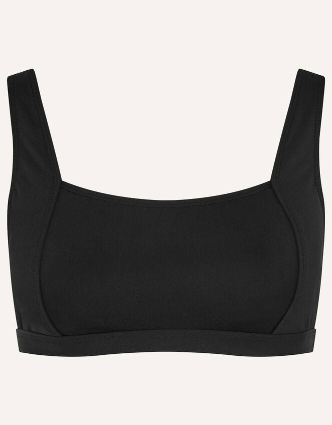Square Neck Bikini Top Black | Bikini tops | Accessorize UK