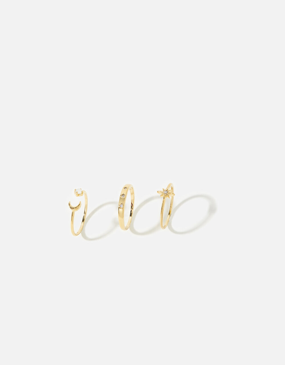 Celestial Ring Multipack Gold | Z for Accessorize | Accessorize UK
