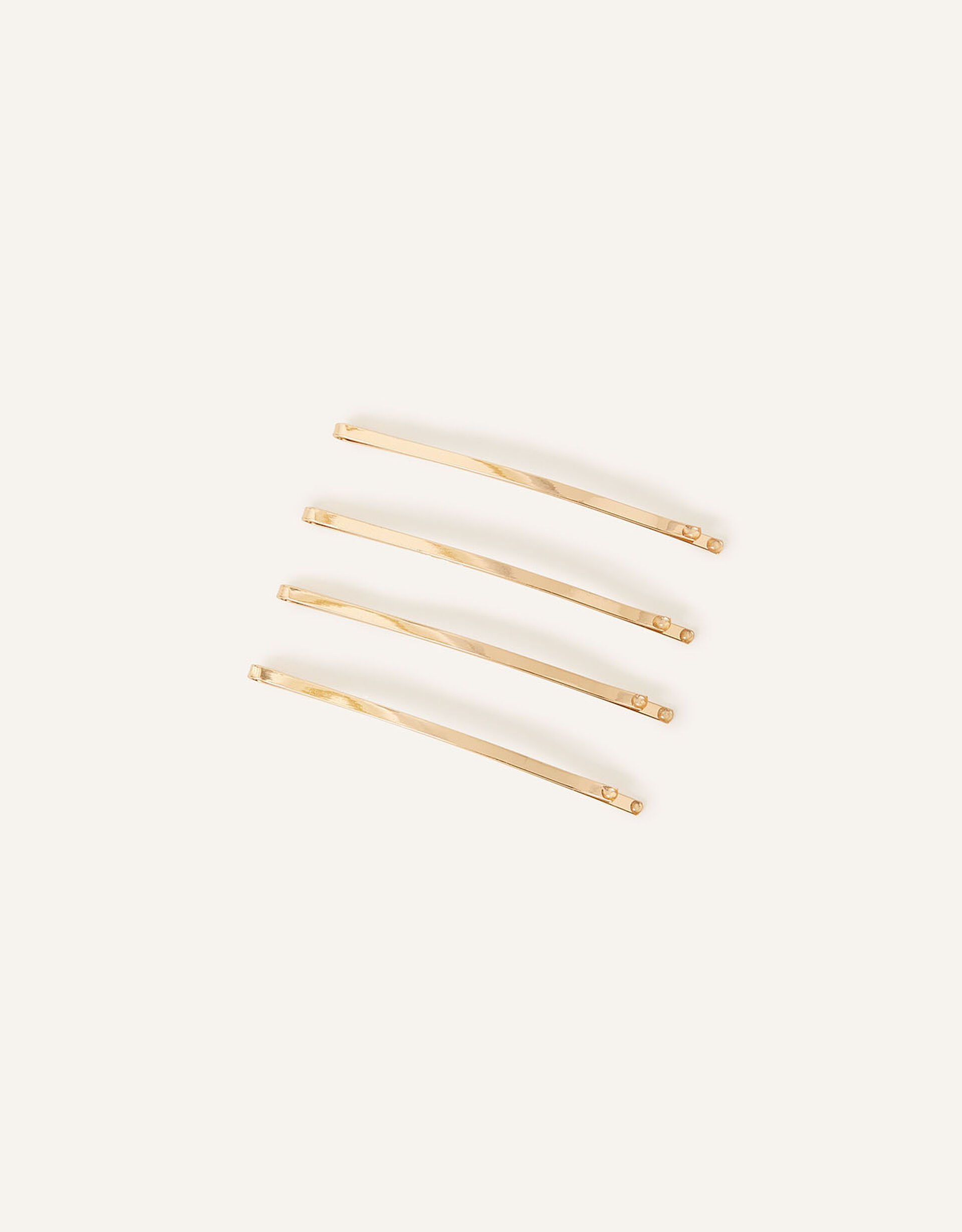 Metal Curved Hair Slides 4 Pack | Hair Accessories | Accessorize UK