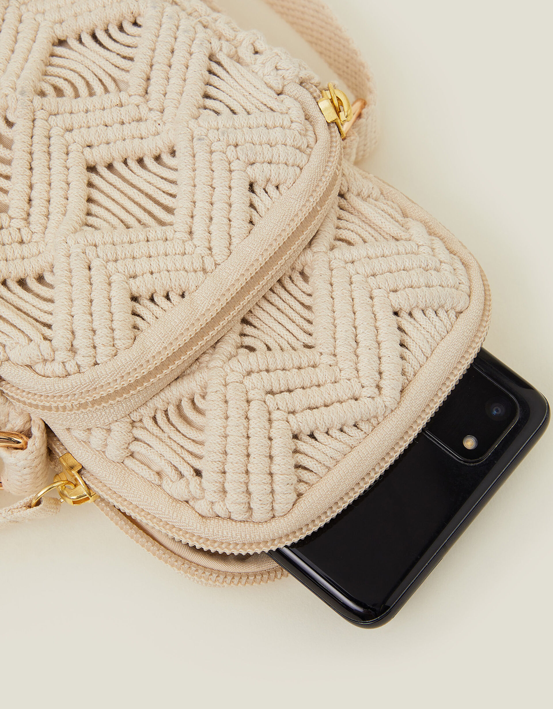 Macrame Phone Bag | Phone Bags | Accessorize UK