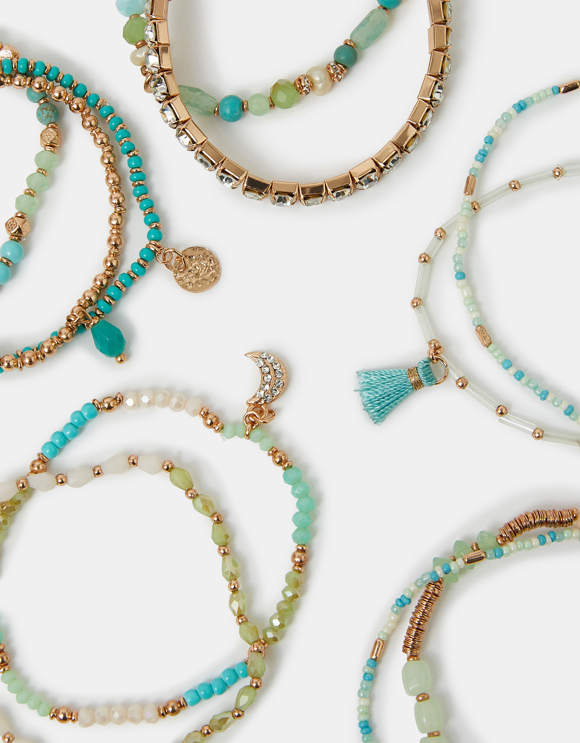 Beaded Stretch Bracelets Turquoise | Bracelets | Accessorize UK