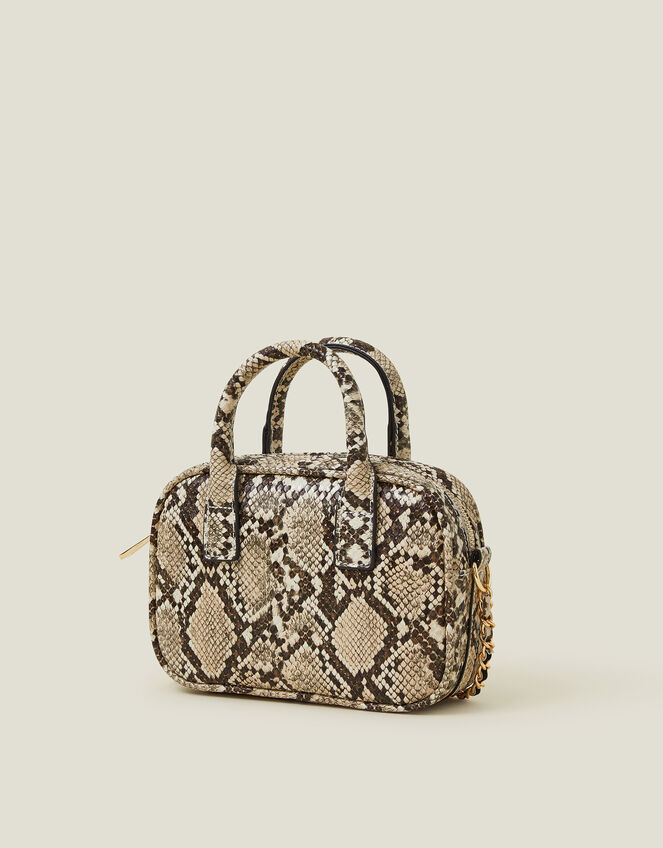 Mini Faux Snakeskin Cross-Body Bag | Crossbody Bags | Accessorize UK
