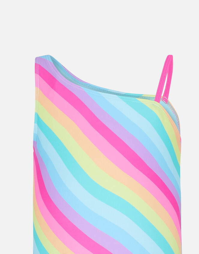 Girls Rainbow Stripe Swimsuit Multi Swimsuits And Swimming Costumes
