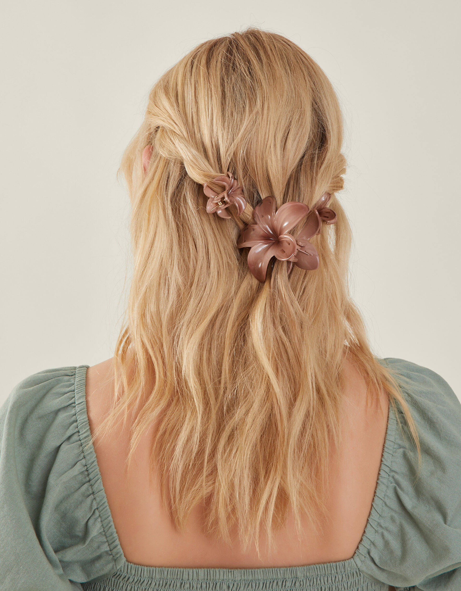 3-Pack Tropical Flower Claw Clips | Hair Accessories | Accessorize UK