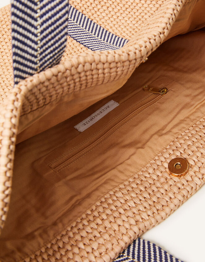 Large Raffia Webbing Bag | Beach bags | Accessorize UK