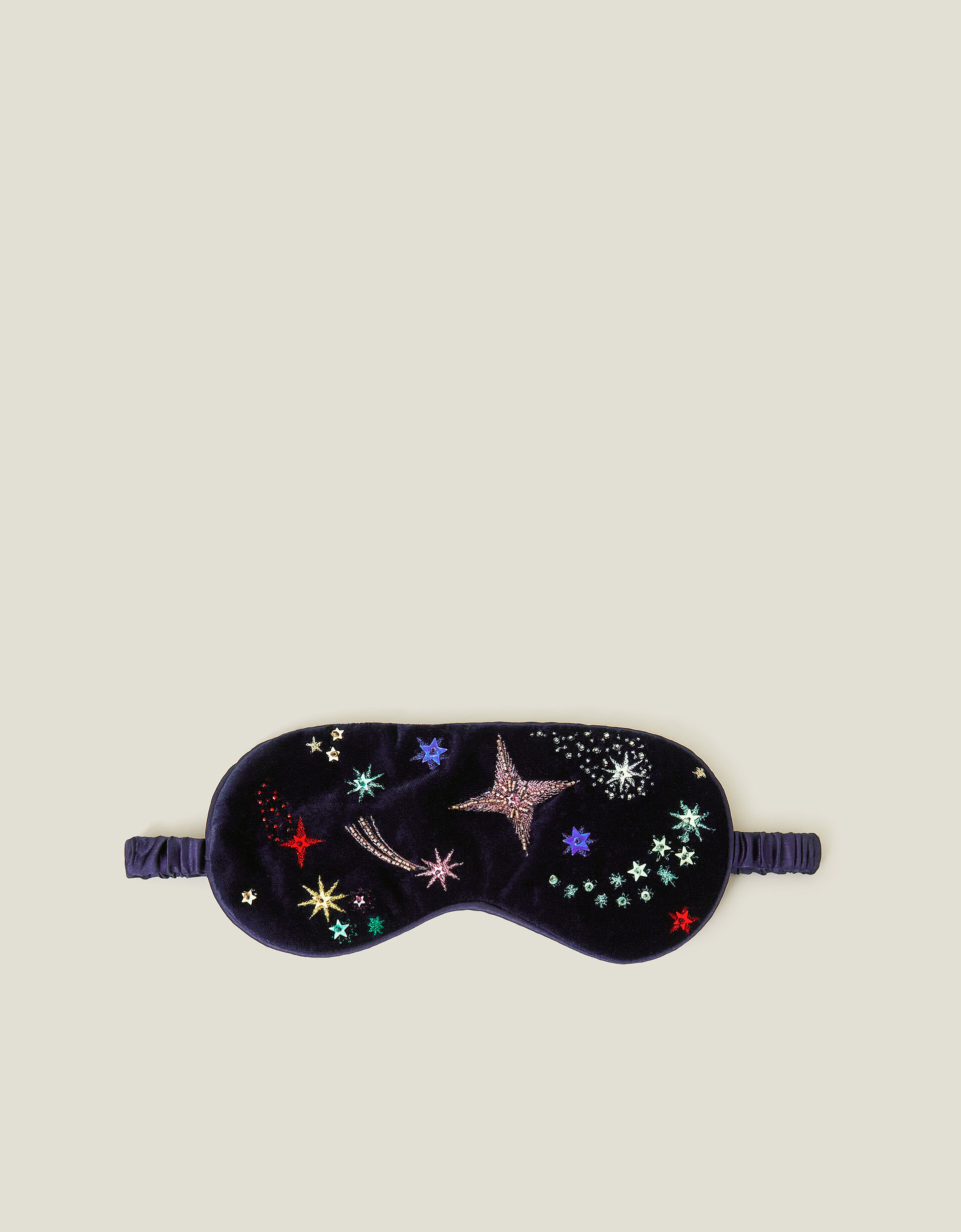 Embellished Star Velvet Eye Mask