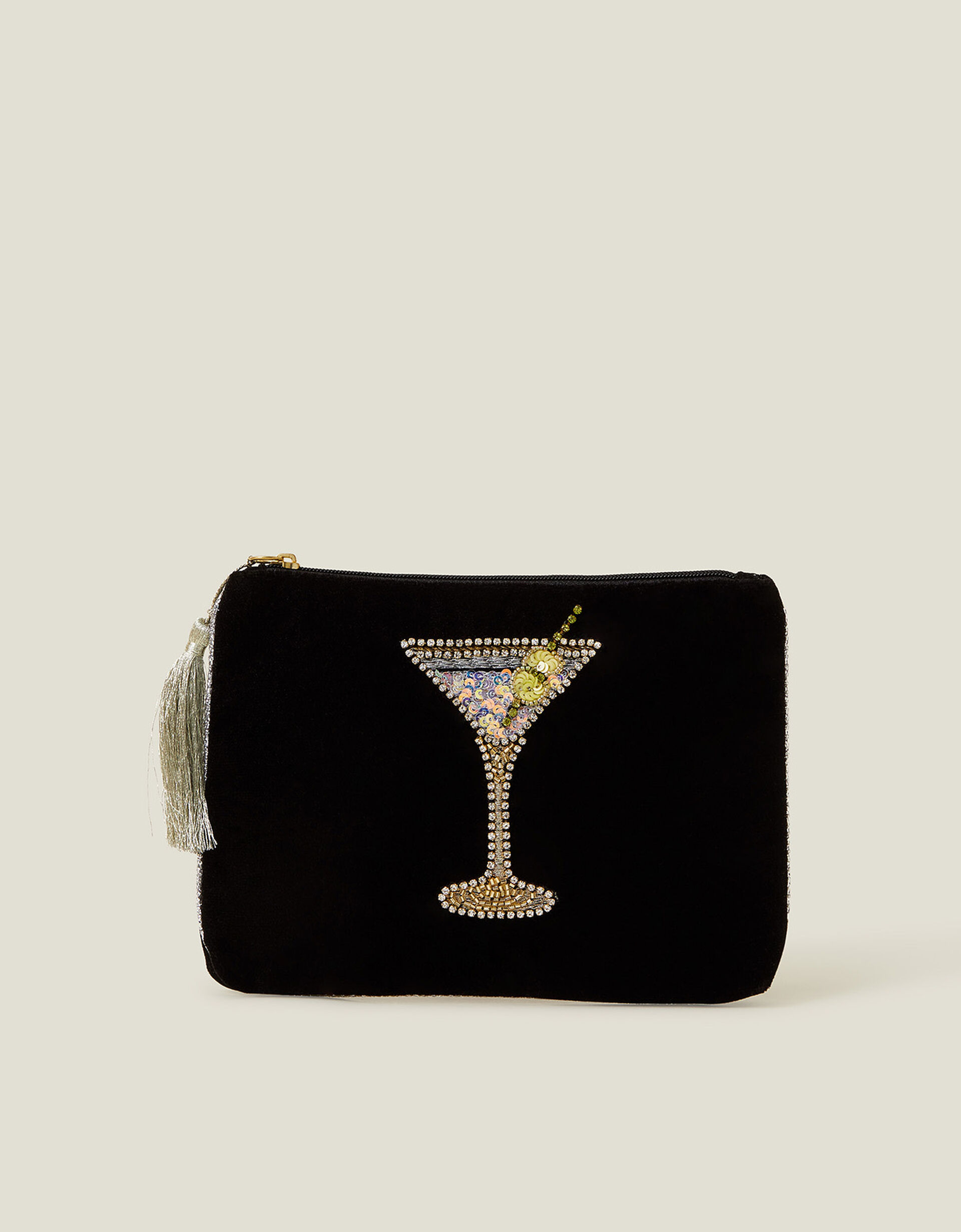 Velvet Embellished Cocktail Pouch | Purses & Cardholders | Accessorize ...